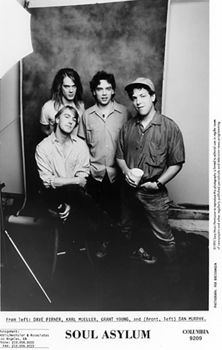 Soul Asylum Vintage Concert Photo Promo Print, 1992 at Wolfgang's