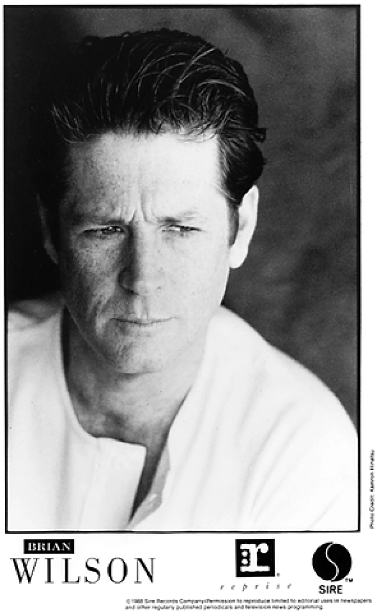 Brian Wilson Vintage Concert Photo Promo Print, 1988 at Wolfgang's