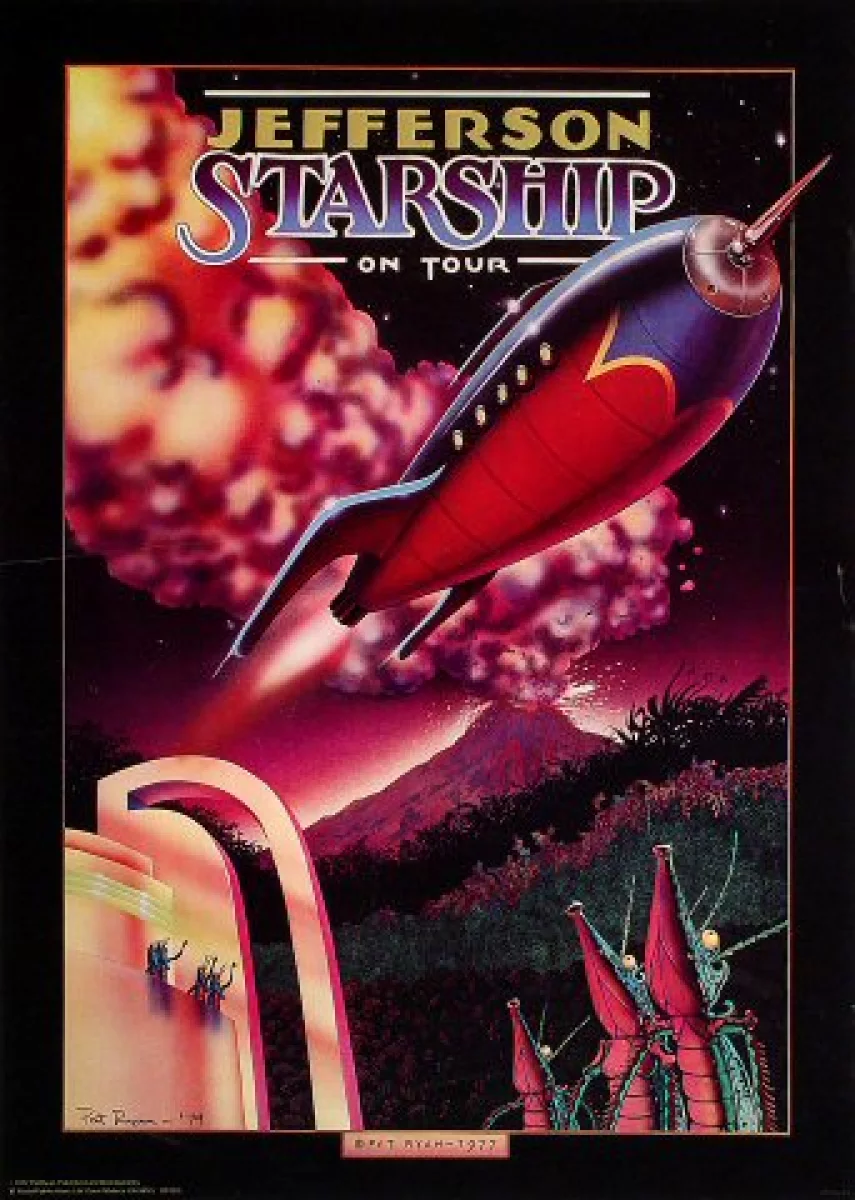 Jefferson Starship Vintage Concert Poster, 1977 at Wolfgang's Jefferson Starship Vintage Concert Poster, 1977 at Wolfgang's