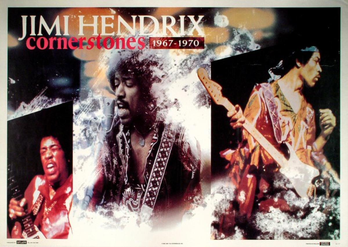 Jimi Hendrix Vintage Concert Poster, 1990 at Wolfgang's