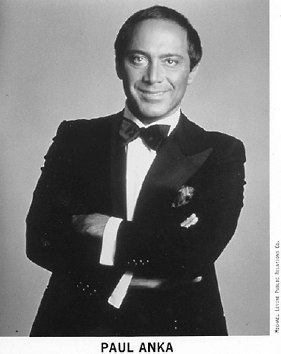Paul Anka Vintage Concert Photo Promo Print at Wolfgang's
