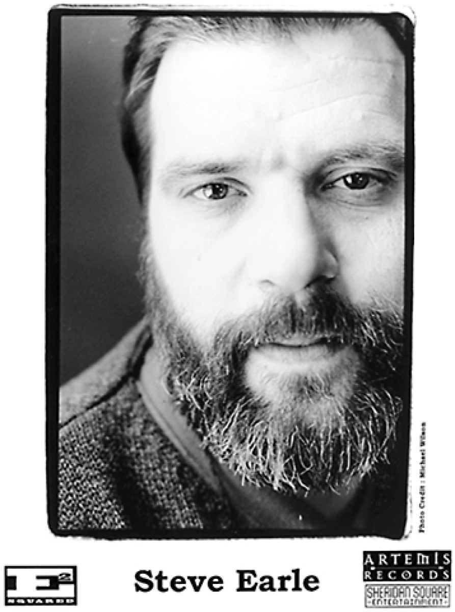 Steve Earle Vintage Concert Photo Promo Print at Wolfgang's