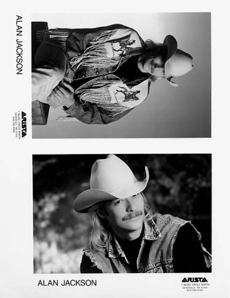 Alan Jackson Vintage Concert Photo Promo Print at Wolfgang's