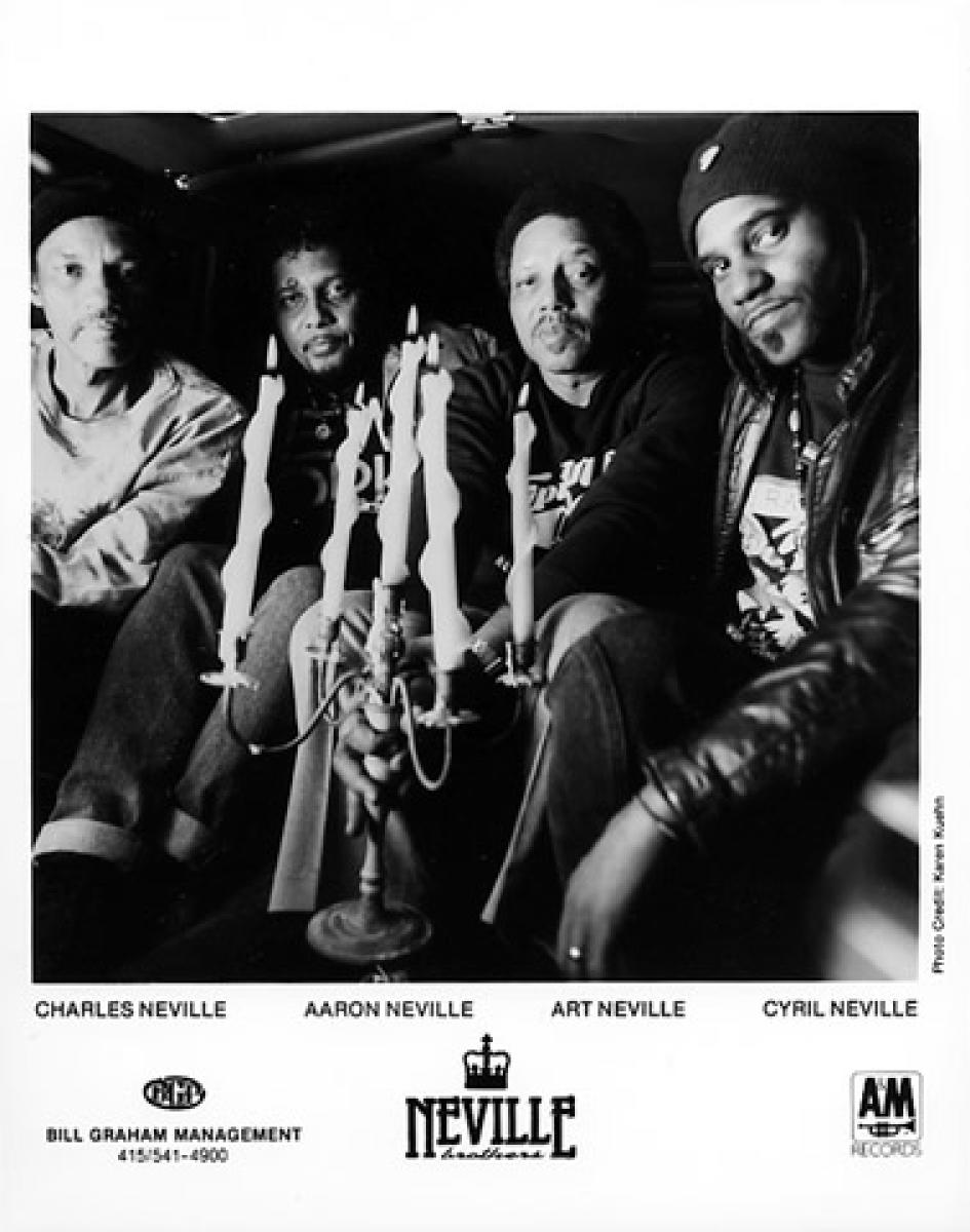 The Neville Brothers Vintage Concert Photo Promo Print at Wolfgang's