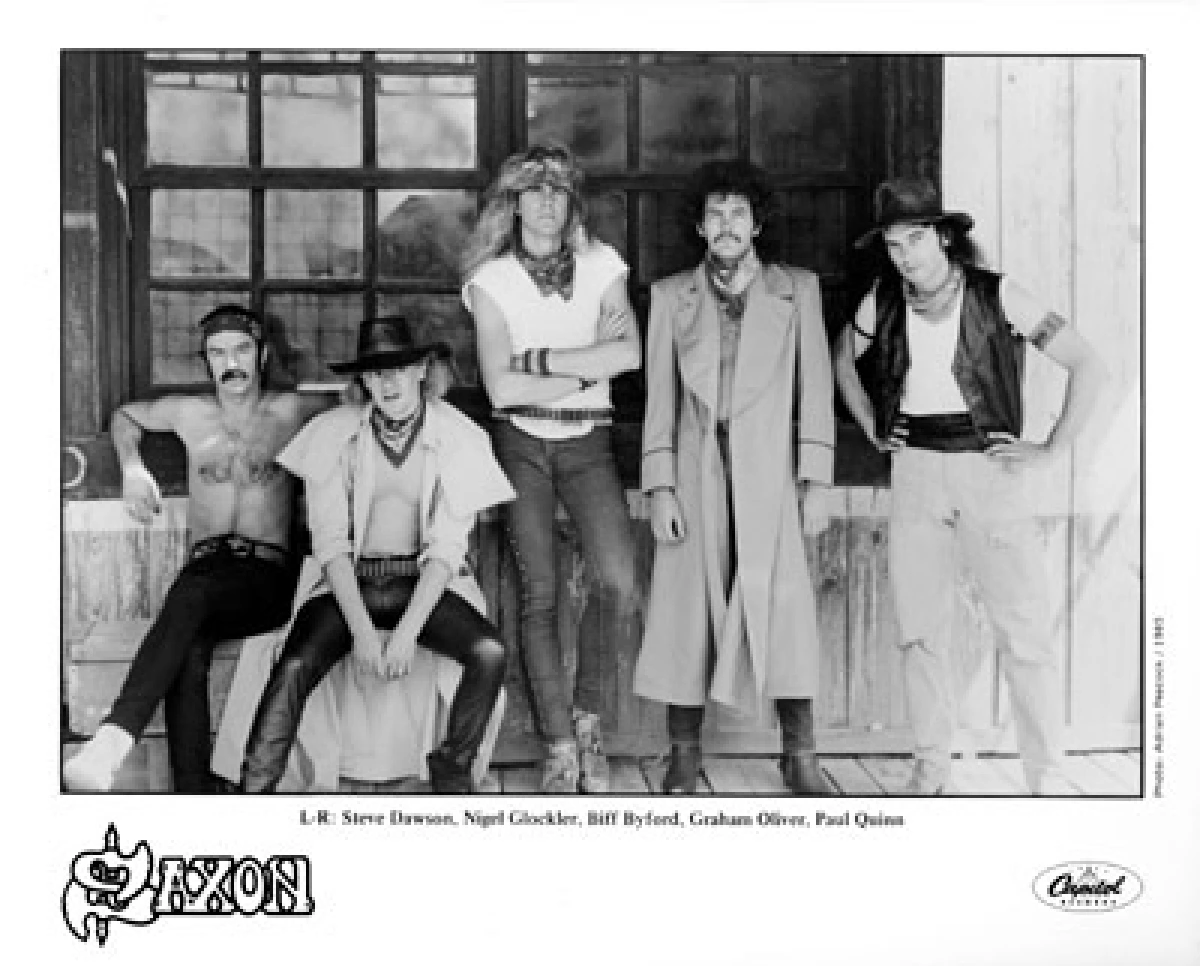 Saxon Vintage Concert Photo Promo Print, 1985 at Wolfgang's