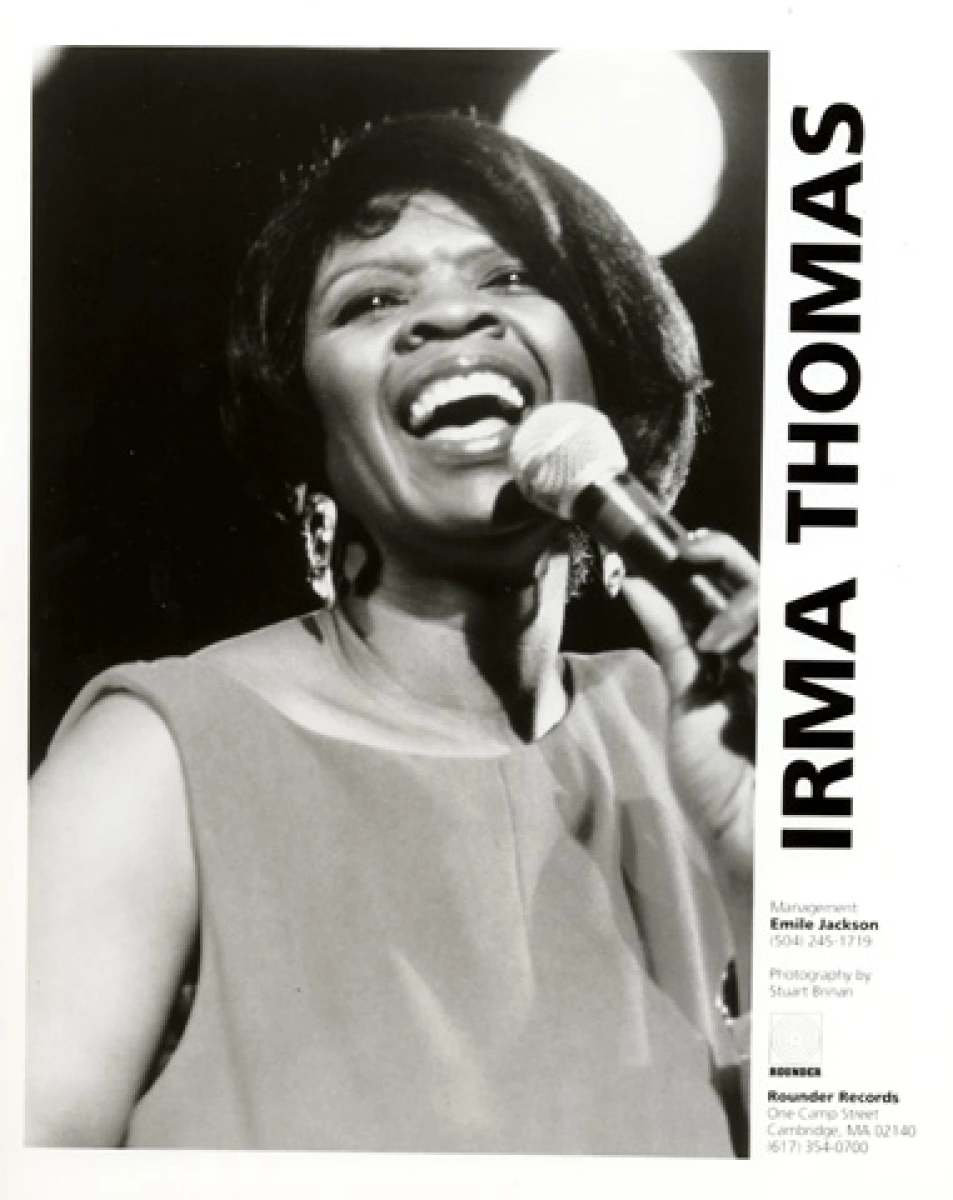 Irma Thomas Vintage Concert Photo Promo Print at Wolfgang's