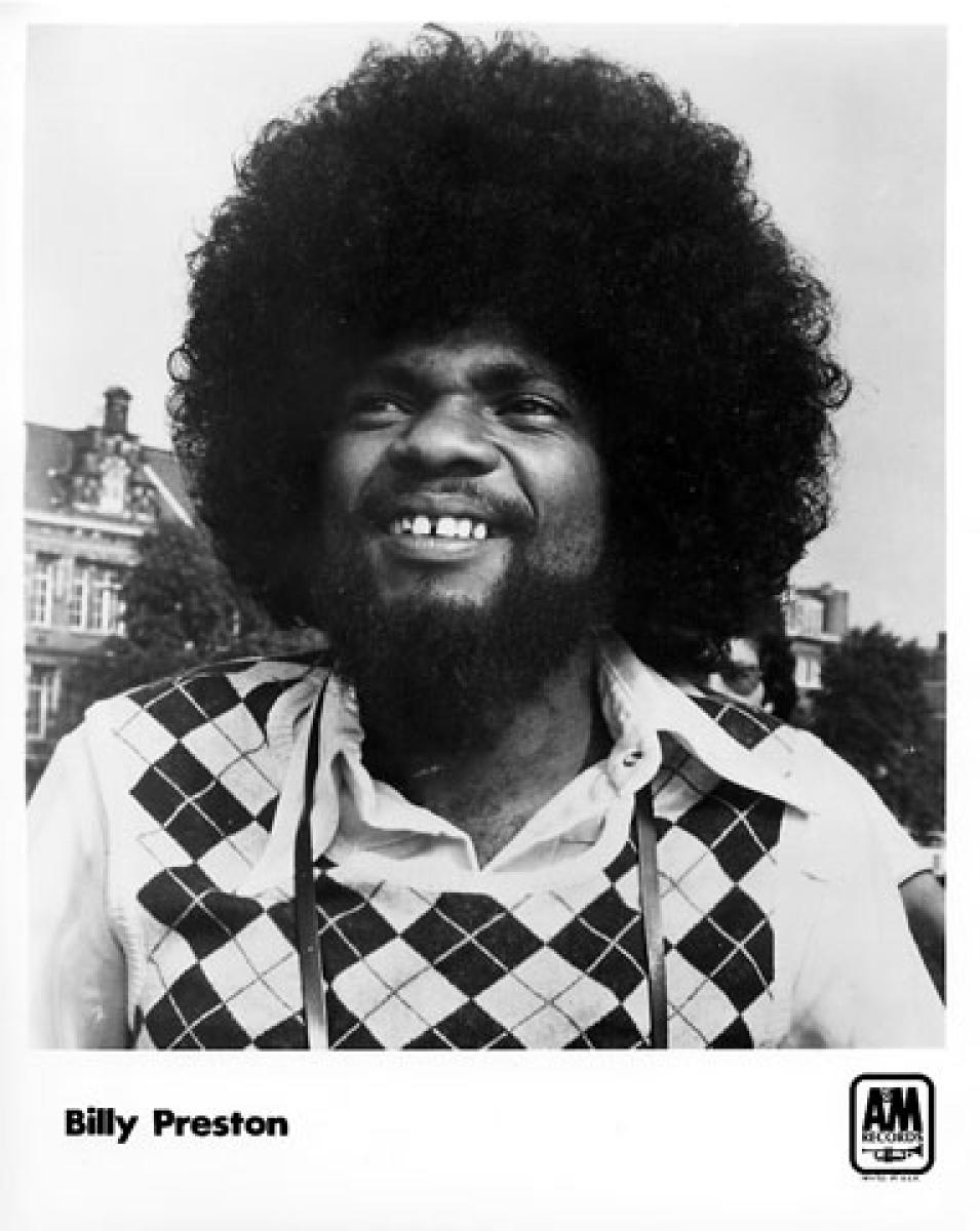 Billy Preston Vintage Concert Photo Promo Print at Wolfgang's
