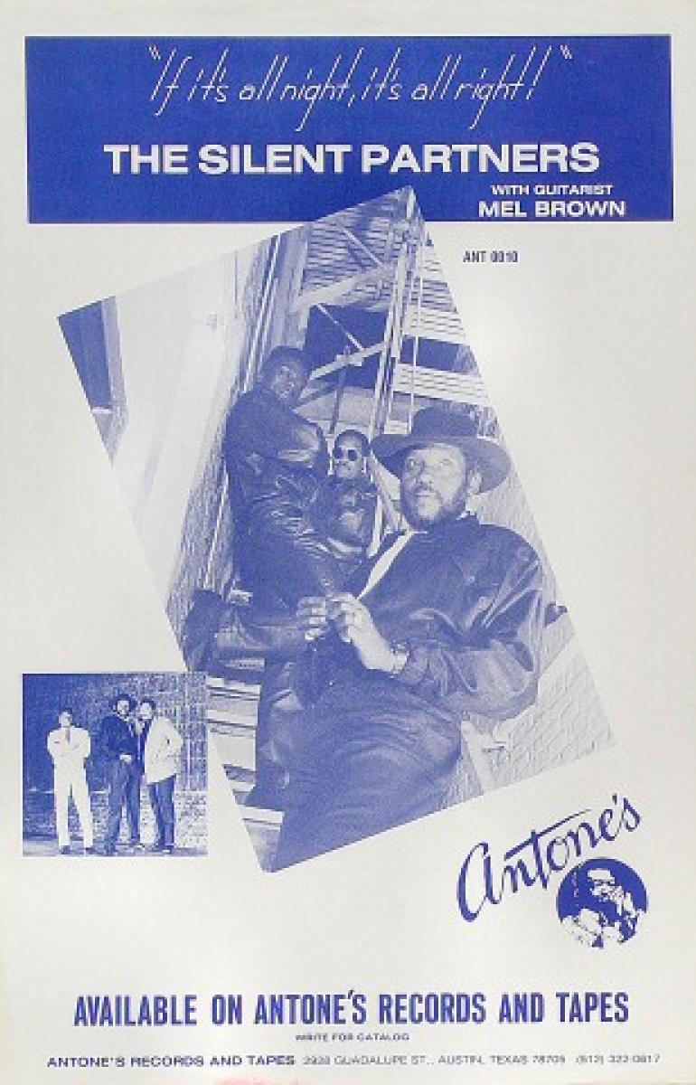Silent Partners Vintage Concert Poster from Antone's at Wolfgang's