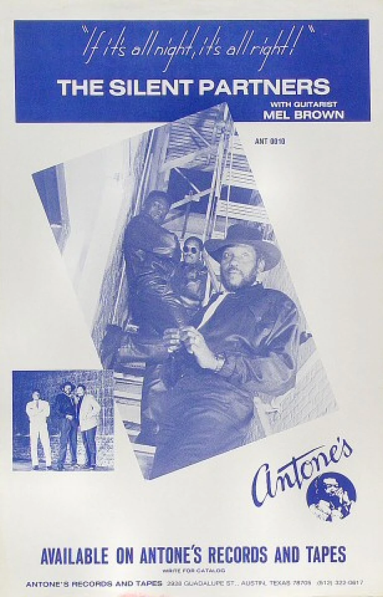 Silent Partners Vintage Concert Poster from Antone's at Wolfgang's