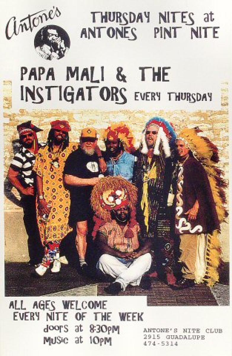 Papa Mali & the Instigators Vintage Concert Poster from Antone's at ...
