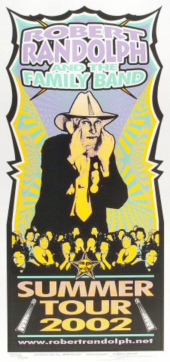 Robert Randolph & the Family Band Vintage Concert Silkscreen, 2002 at ...