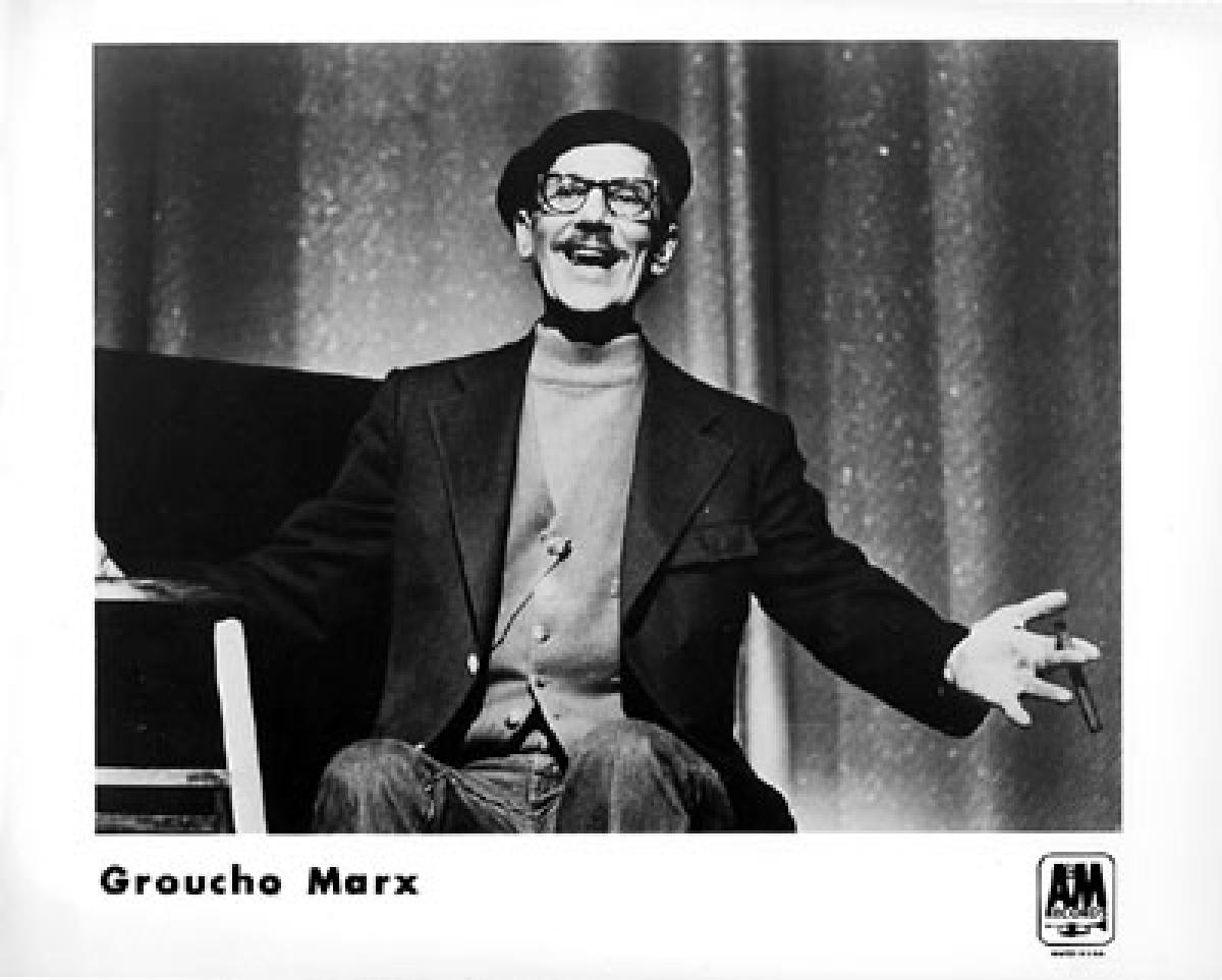 Groucho Marx Vintage Concert Photo Promo Print at Wolfgang's