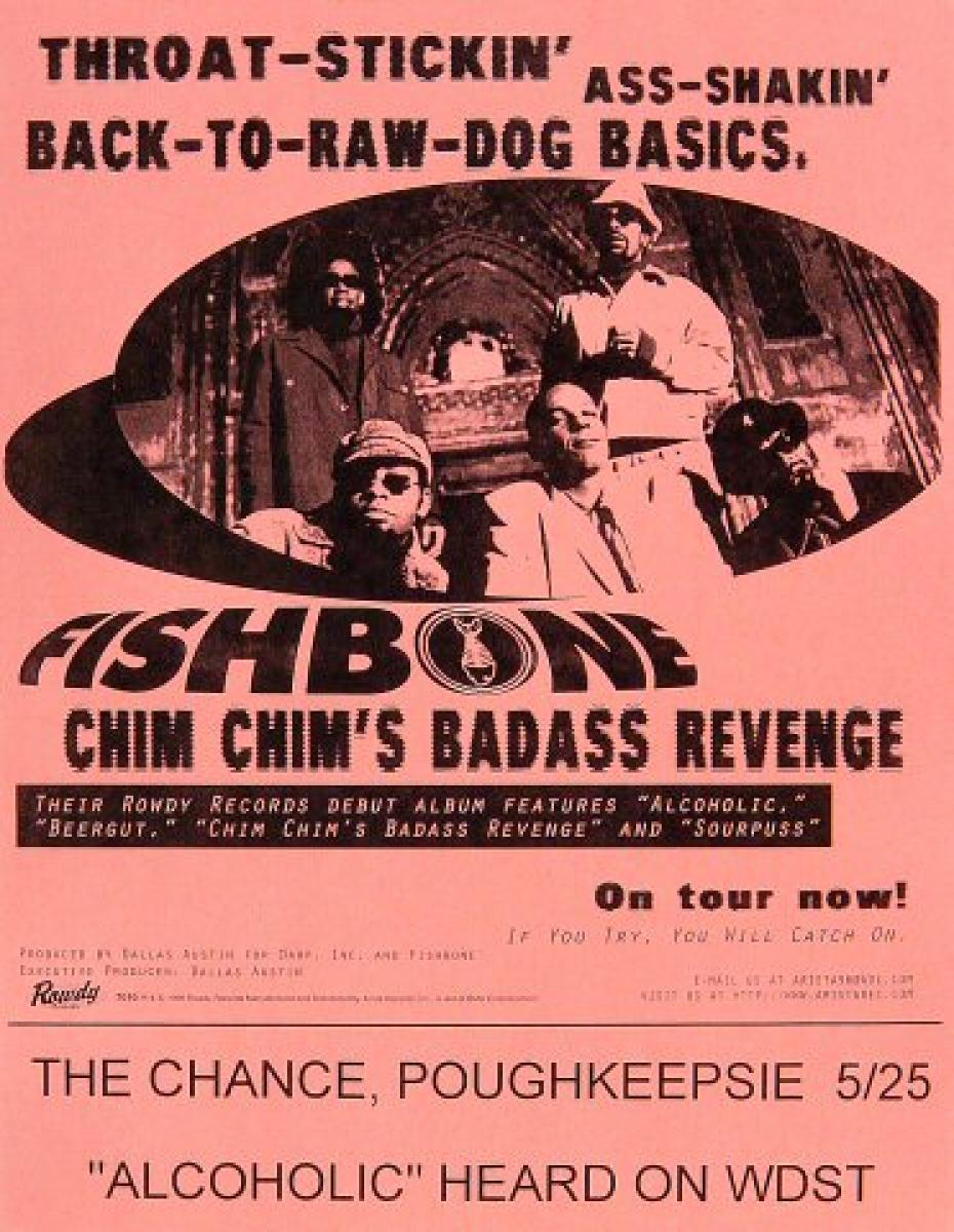 Fishbone Vintage Concert Handbill at Wolfgang's