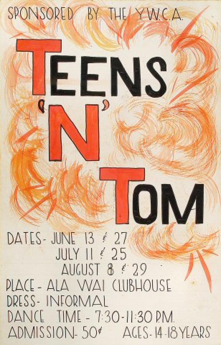 Tom Moffatt Vintage Concert Poster from Ala Wai Clubhouse at Wolfgang's