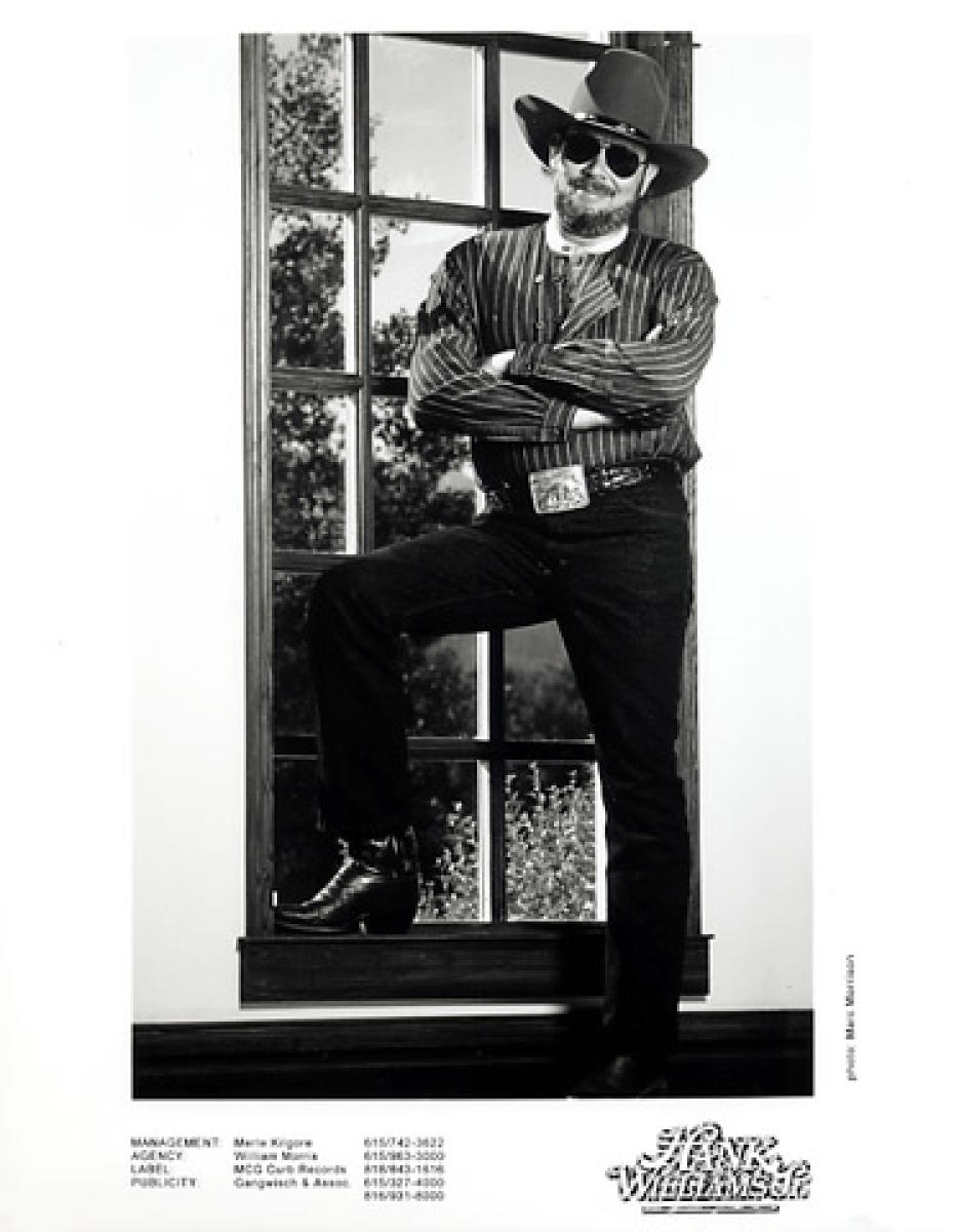 Hank Williams Jr. Vintage Concert Photo Promo Print at Wolfgang's