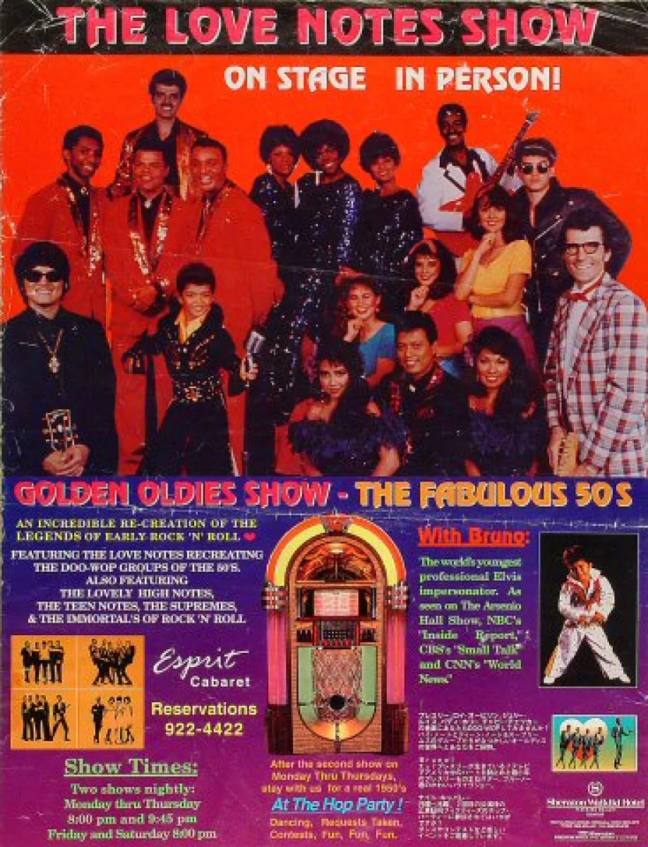 The Love Notes Vintage Concert Poster at Wolfgang's