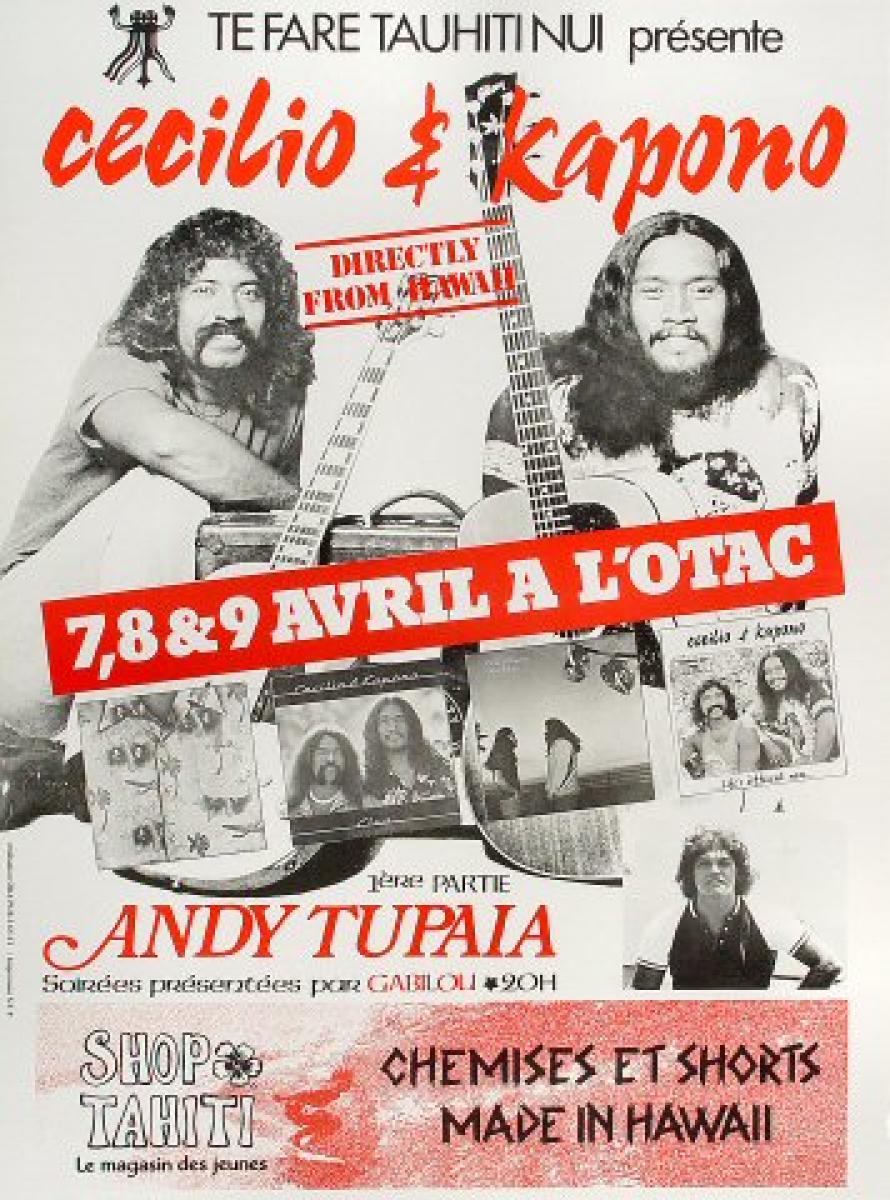Cecilio and Kapono Vintage Concert Poster from Grand Theatre de L'otac ...