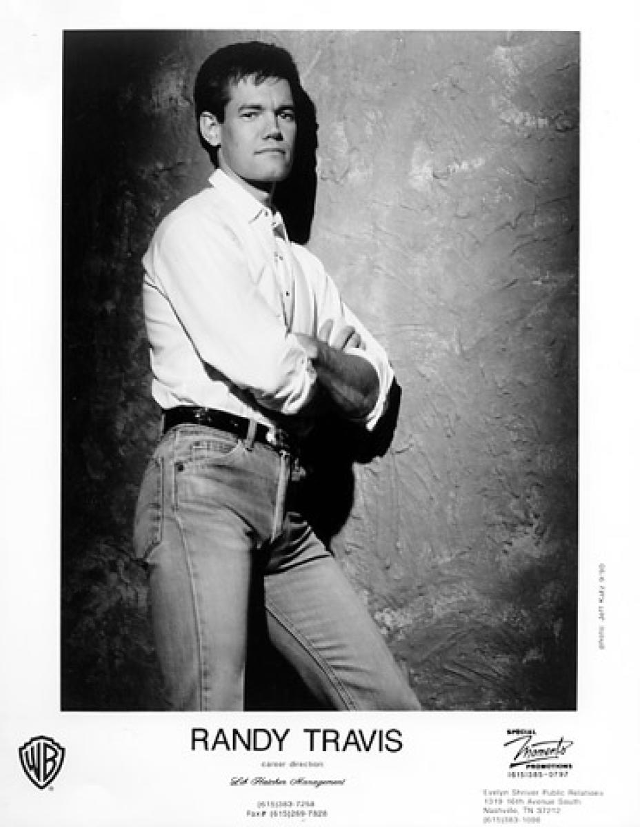 Randy Travis Vintage Concert Photo Promo Print at Wolfgang's