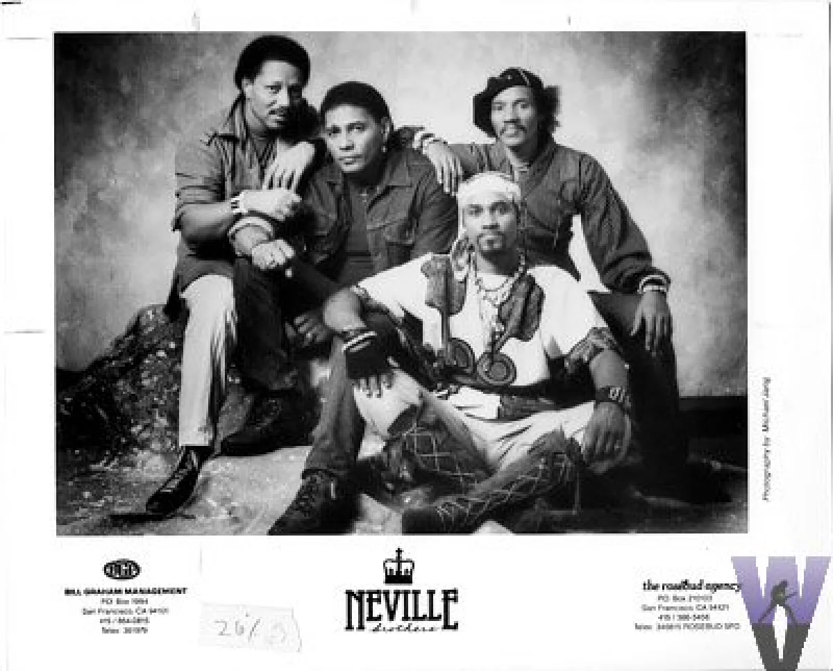 The Neville Brothers Vintage Concert Photo Promo Print at Wolfgang's