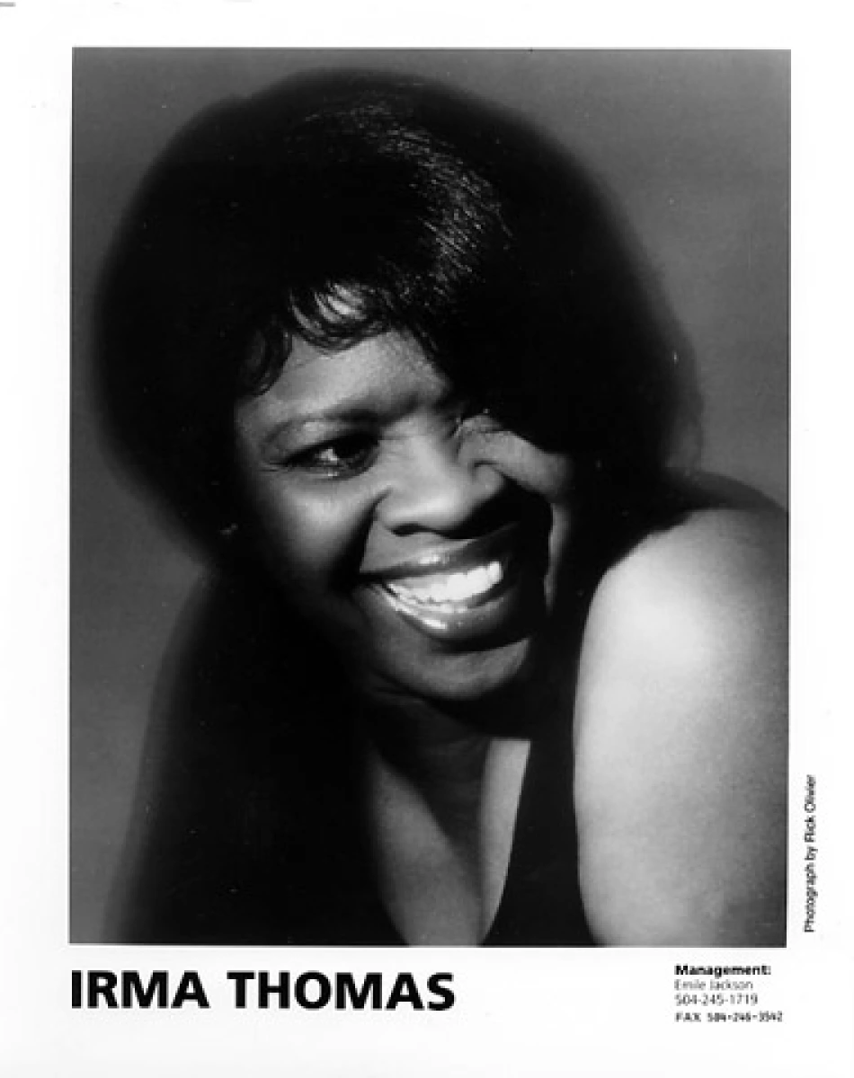 Irma Thomas Vintage Concert Photo Promo Print at Wolfgang's