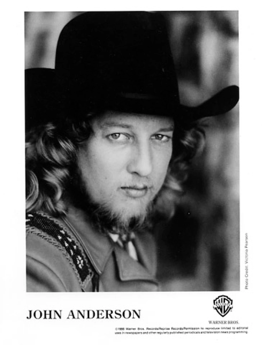 John Anderson Vintage Concert Photo Promo Print, 1986 at Wolfgang's