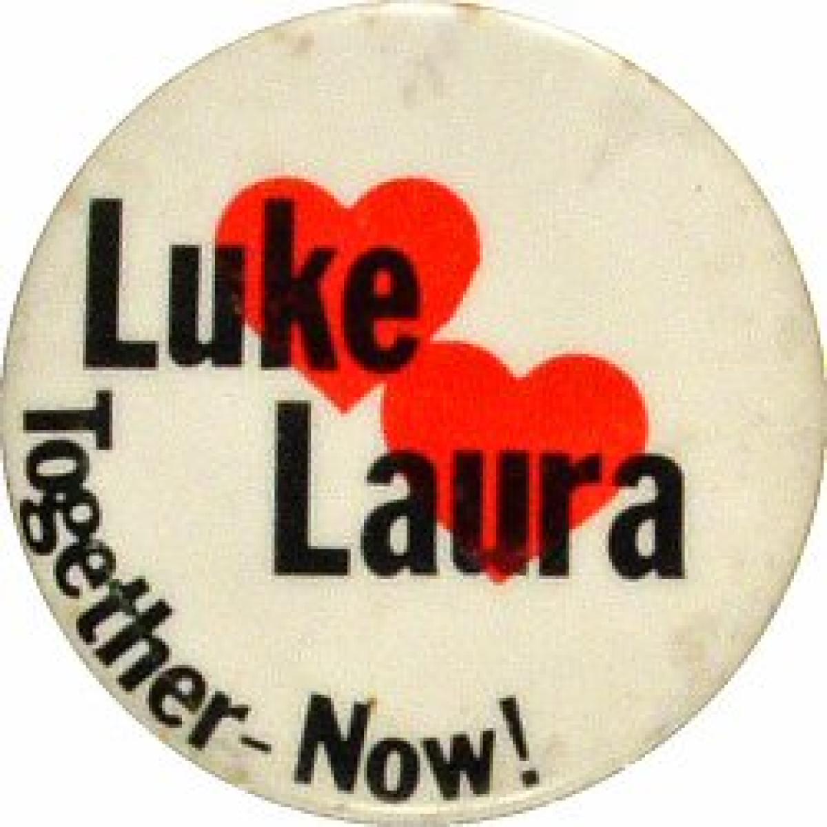 Luke and Laura Together - Now Pin, 1981 at Wolfgang's