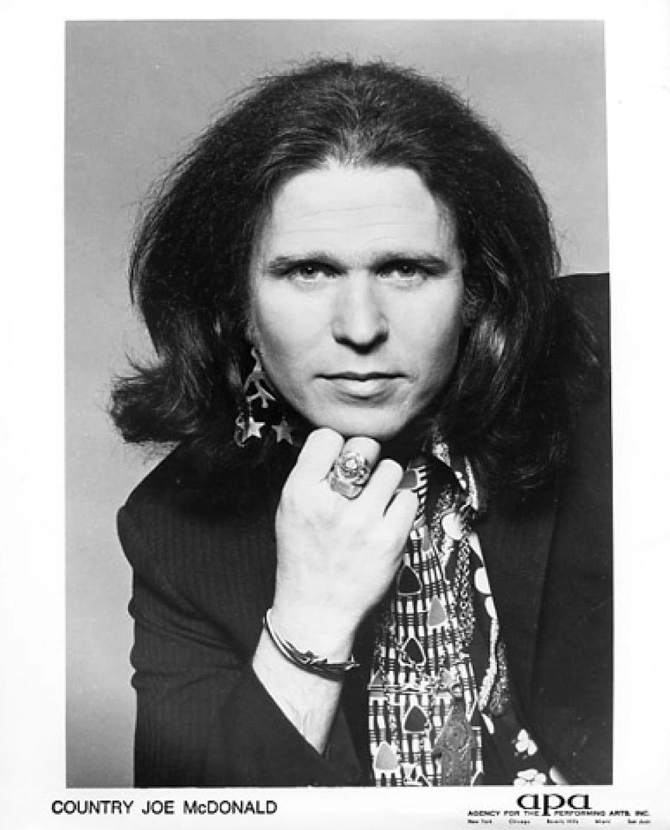 Country Joe McDonald Vintage Concert Photo Promo Print at Wolfgang's