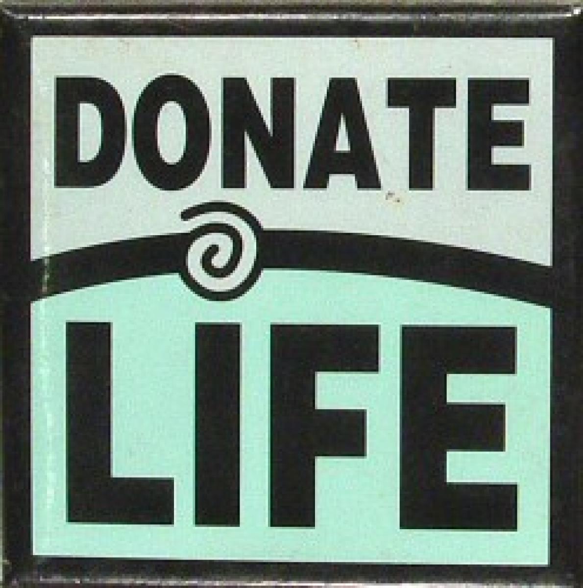 Donate Life Pin at Wolfgang's