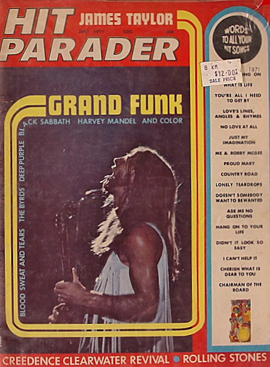 Hit Parader | July 1971 at Wolfgang's