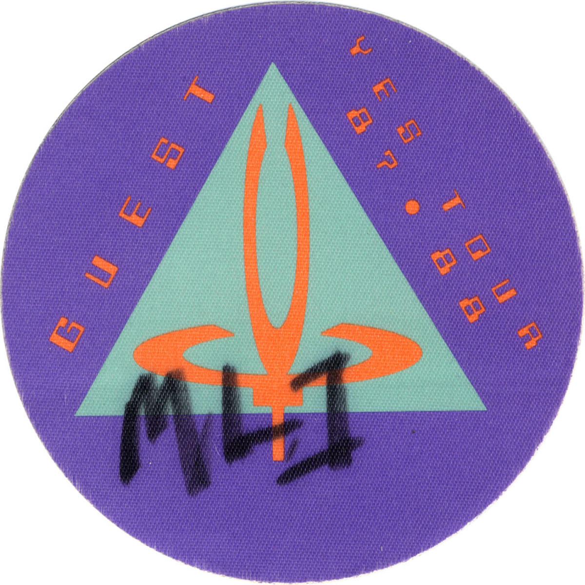 Yes Backstage Pass, 1987 at Wolfgang's