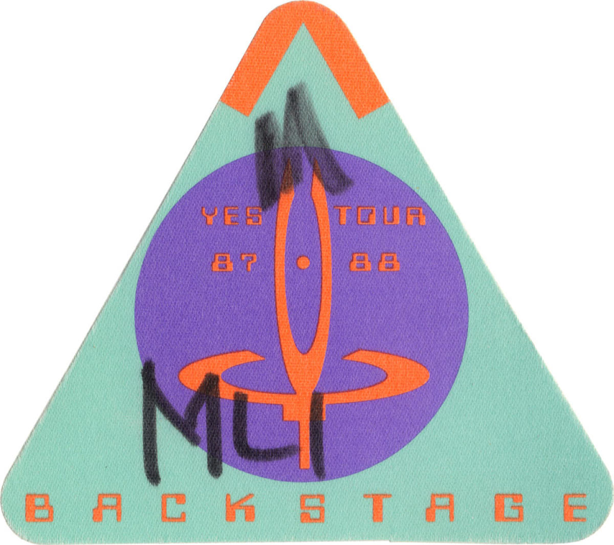 Yes Backstage Pass, 1987 at Wolfgang's