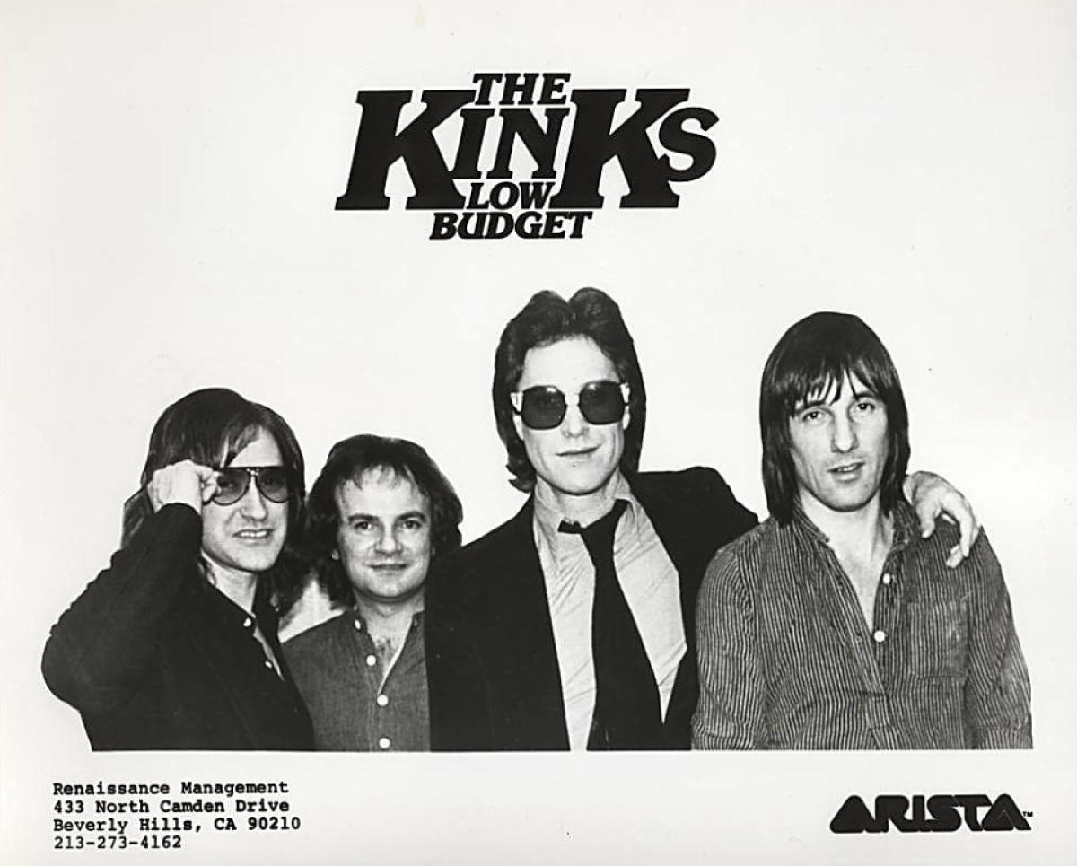 The Kinks Low Budget Vintage Concert Photo Promo Print at Wolfgang's