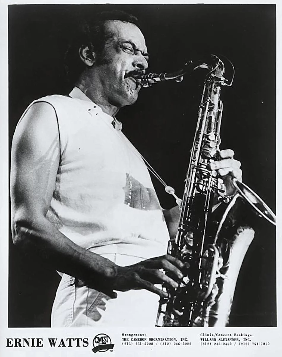 Ernie Watts Vintage Concert Photo Promo Print at Wolfgang's