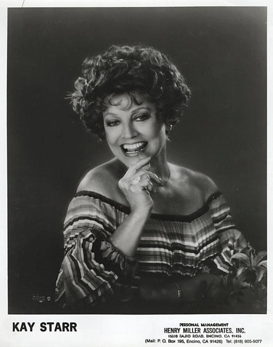 Kay Starr Vintage Concert Photo Promo Print at Wolfgang's