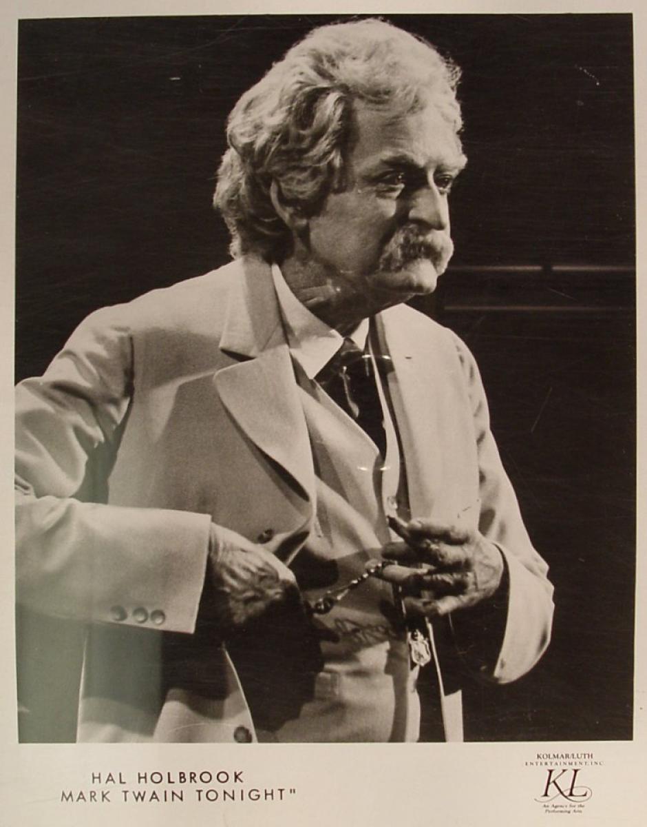 Mark Twain Tonight Vintage Concert Photo Promo Print at Wolfgang's