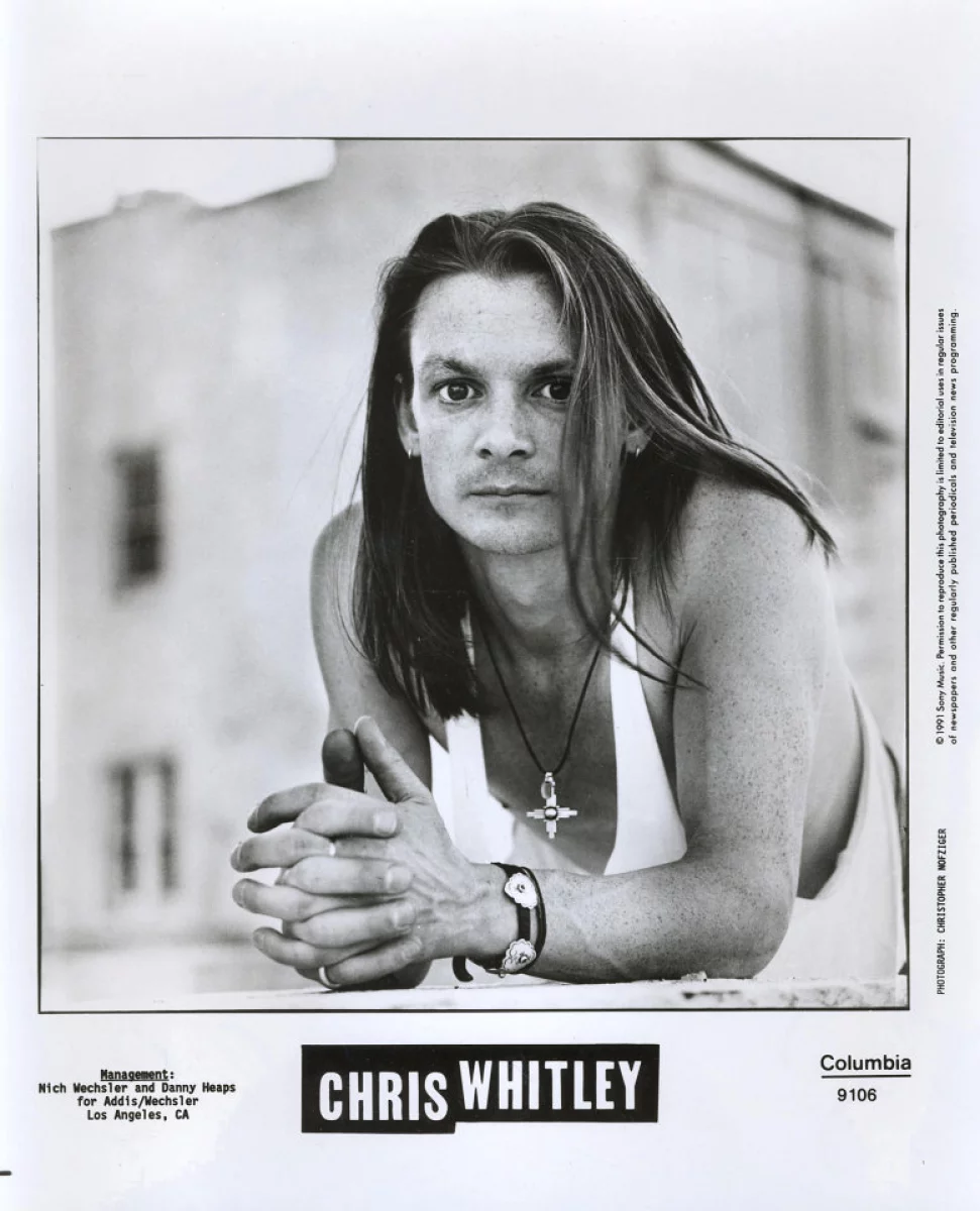 Chris Whitley Vintage Concert Photo Promo Print, 1991 at Wolfgang's