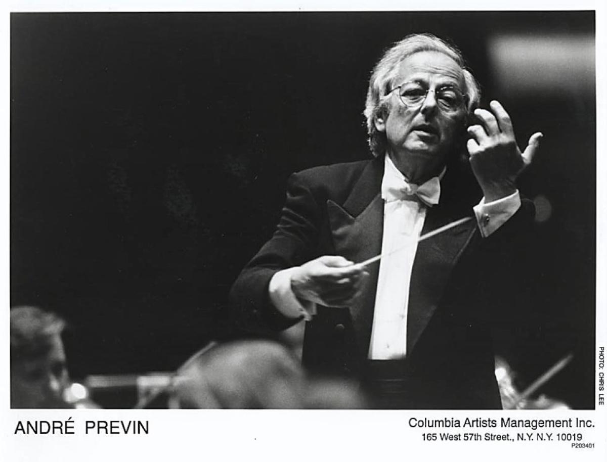 Andre Previn Vintage Concert Photo Promo Print at Wolfgang's