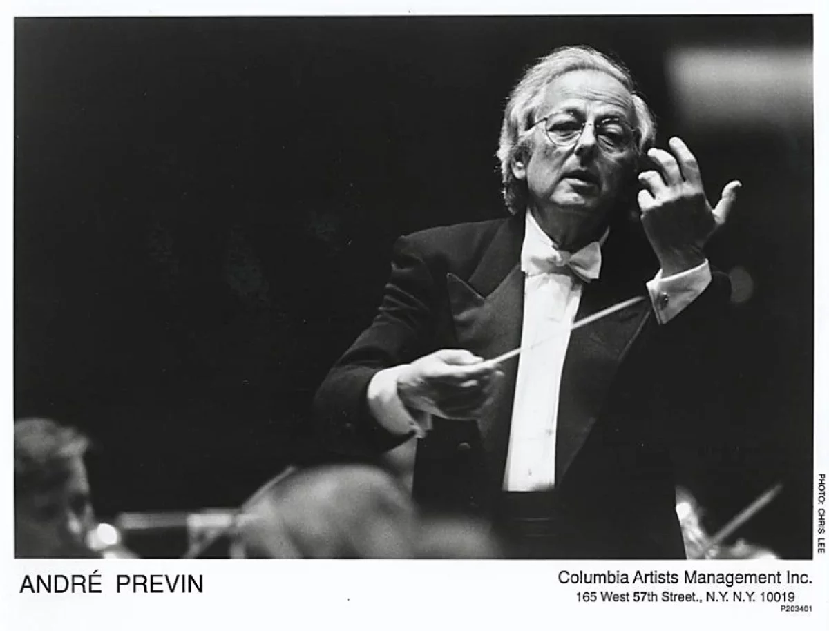 Andre Previn Vintage Concert Photo Promo Print at Wolfgang's
