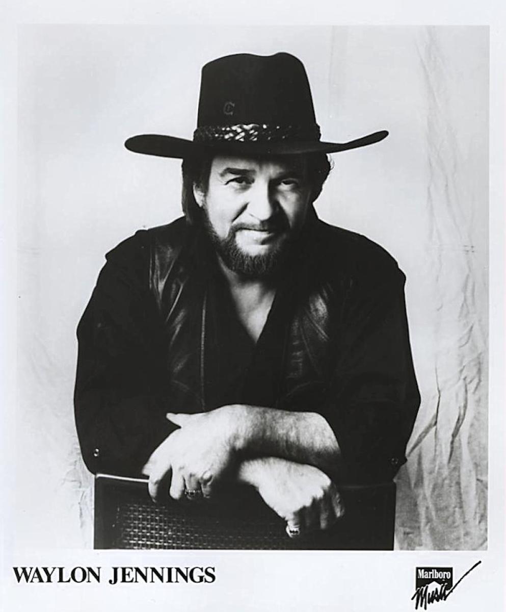 Waylon Jennings Vintage Concert Photo Promo Print at Wolfgang's