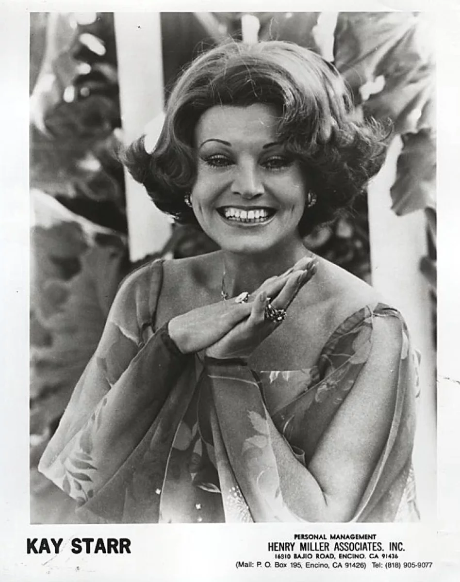 Kay Starr Vintage Concert Photo Promo Print at Wolfgang's