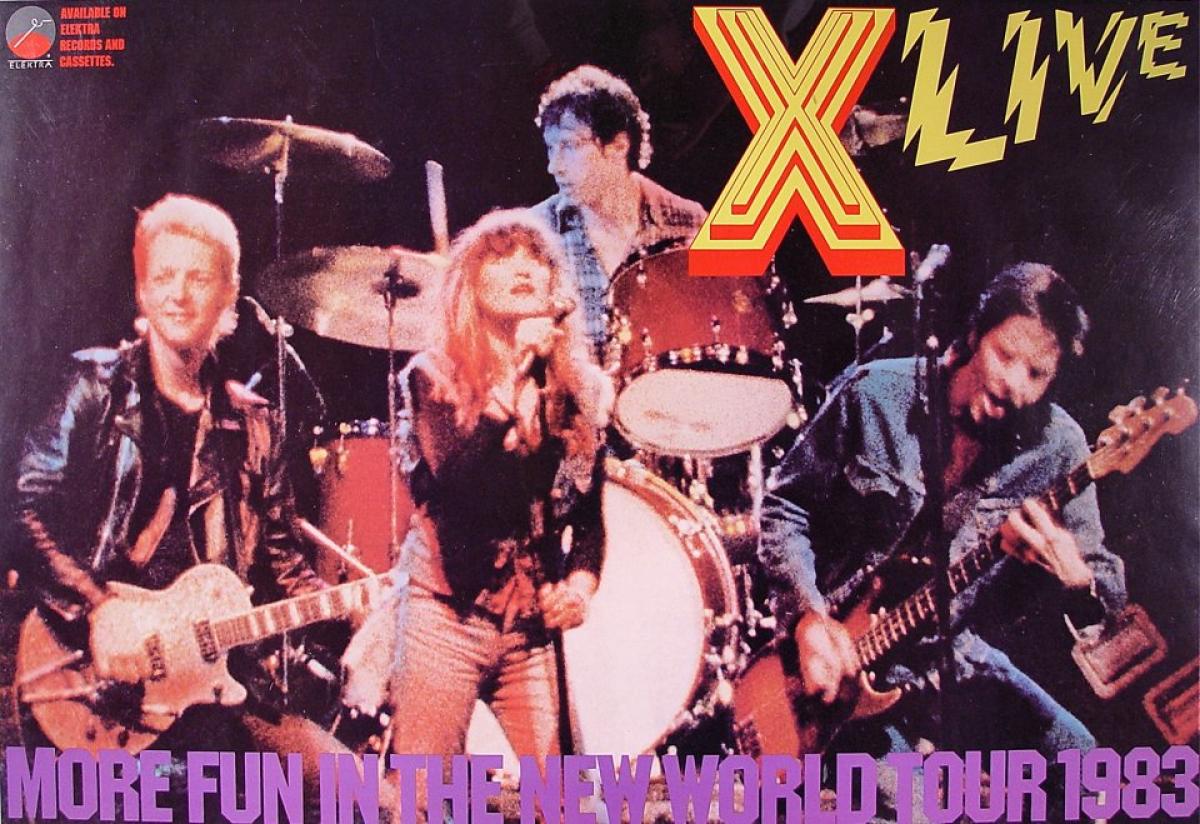 X Live Vintage Concert Poster at Wolfgang's