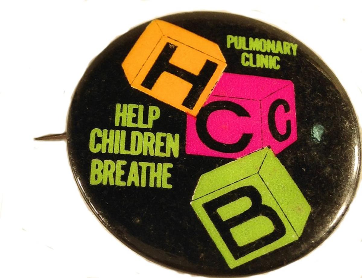 Help Children Breathe Pin at Wolfgang's
