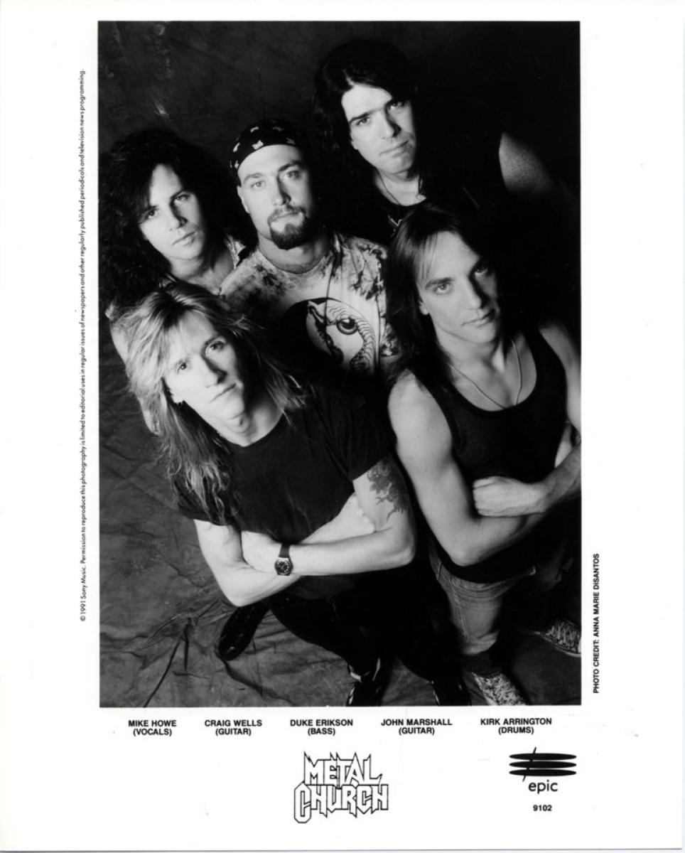 Metal Church Vintage Concert Photo Promo Print, 1991 at Wolfgang's