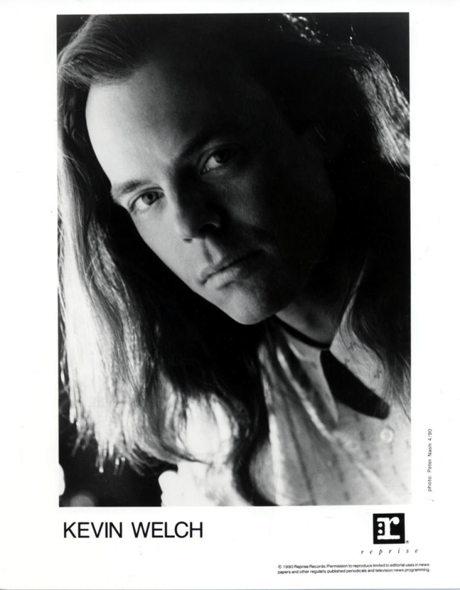 Kevin Welch Vintage Concert Photo Promo Print, 1990 at Wolfgang's