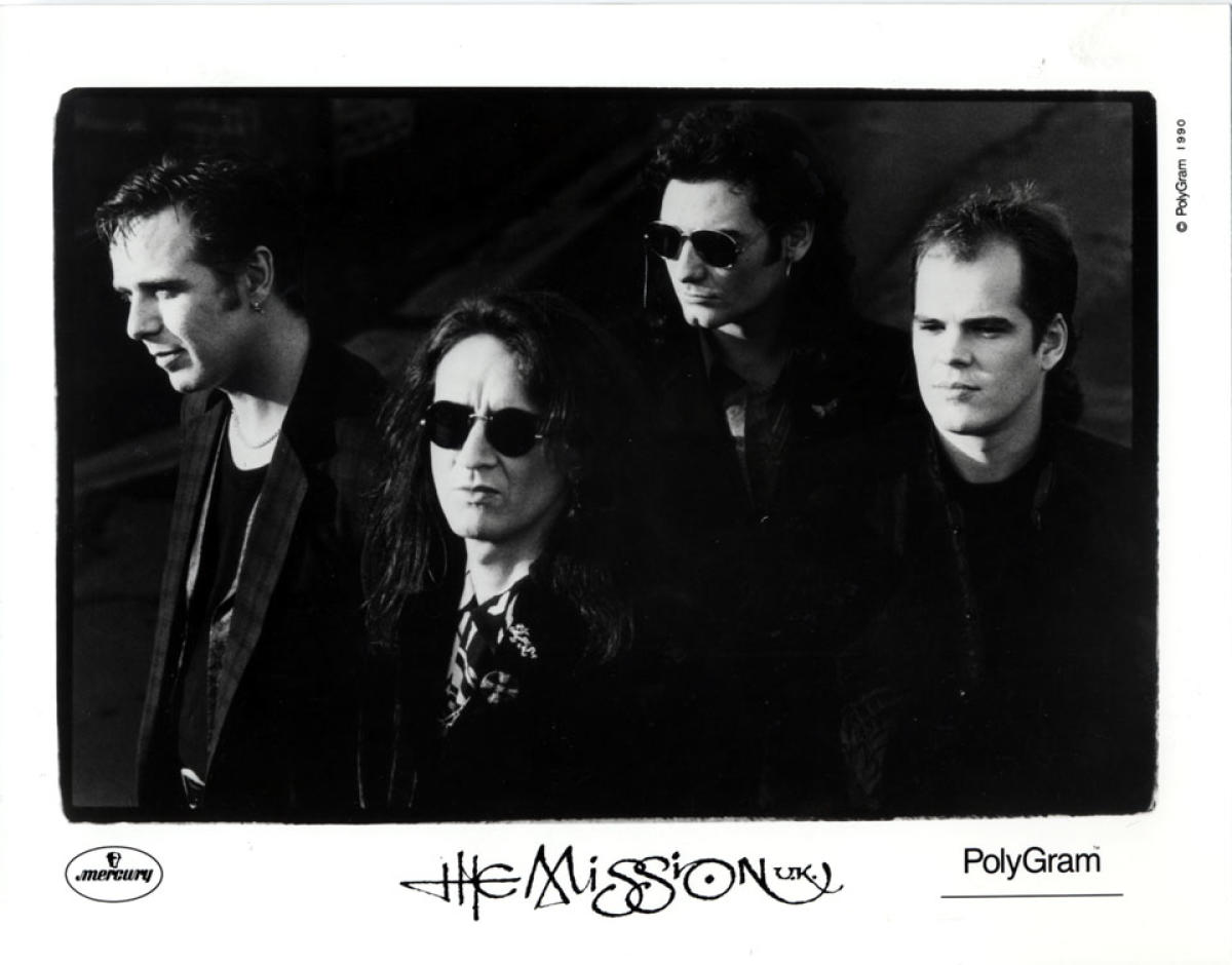 The Mission U.K. Vintage Concert Photo Promo Print, 1990 at Wolfgang's