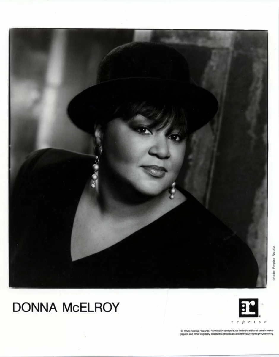 Donna McElroy Vintage Concert Photo Promo Print, 1990 at Wolfgang's