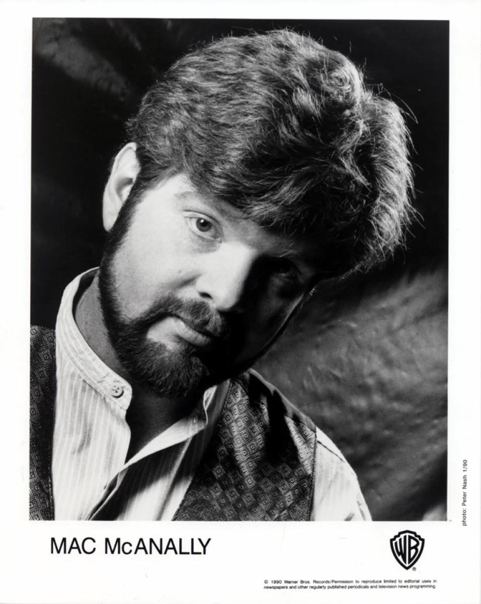 Mac McAnally Vintage Concert Photo Promo Print, 1990 at Wolfgang's