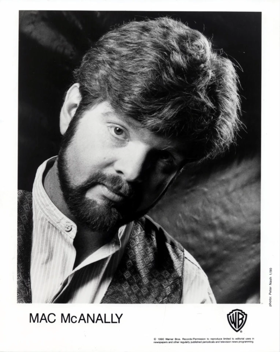 Mac McAnally Vintage Concert Photo Promo Print, 1990 at Wolfgang's