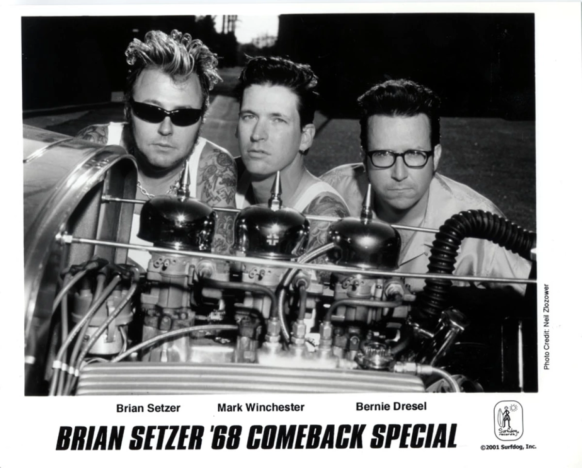 Brian Setzer Vintage Concert Photo Promo Print at Wolfgang's