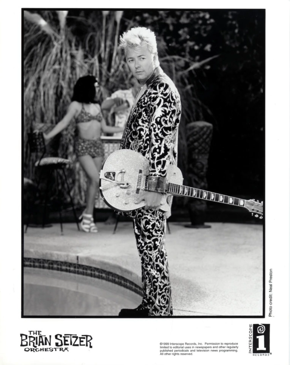 Brian Setzer Orchestra Vintage Concert Photo Promo Print at Wolfgang's